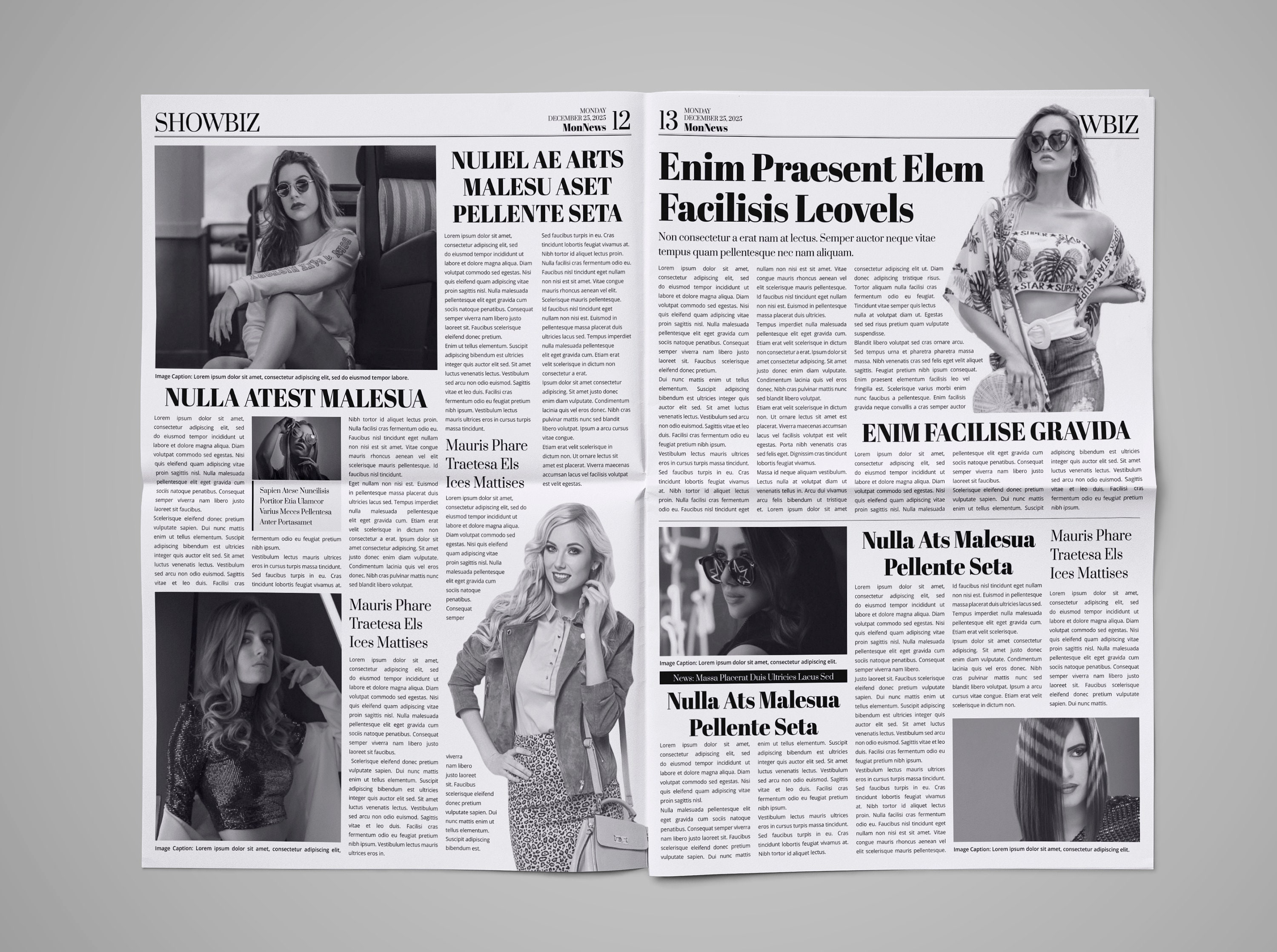 20 Page Newspaper Template, Printable Newspaper, Editable Newspaper ...