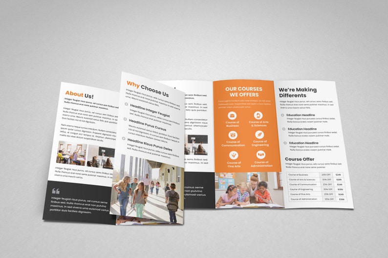 Education Brochure Template Education Trifold Brochure - Etsy