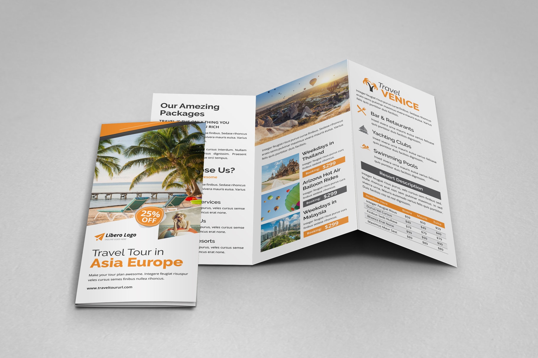 Tri Fold Travel Brochures