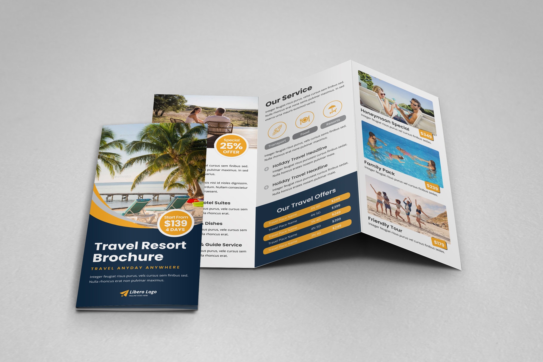 Reisbrochure Ontwerp Reizen Trifold Vakantie brochure - Etsy Nederland
