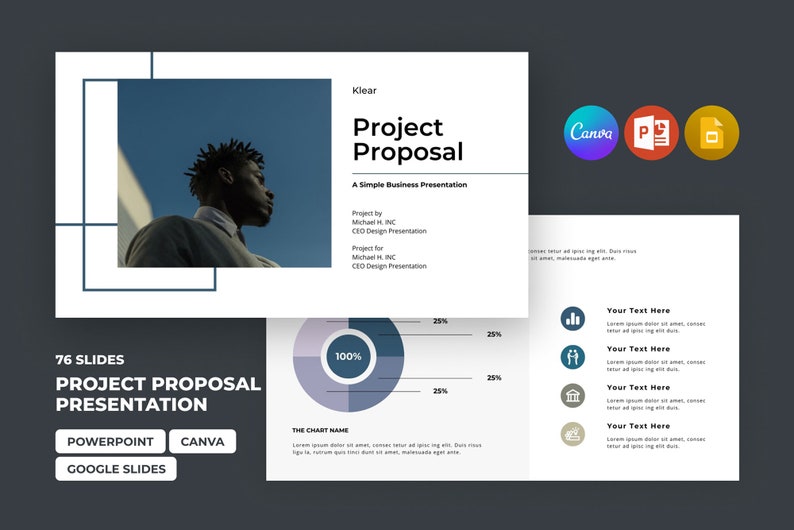 Project Proposal Presentation, 76 Slides Powerpoint Template ...