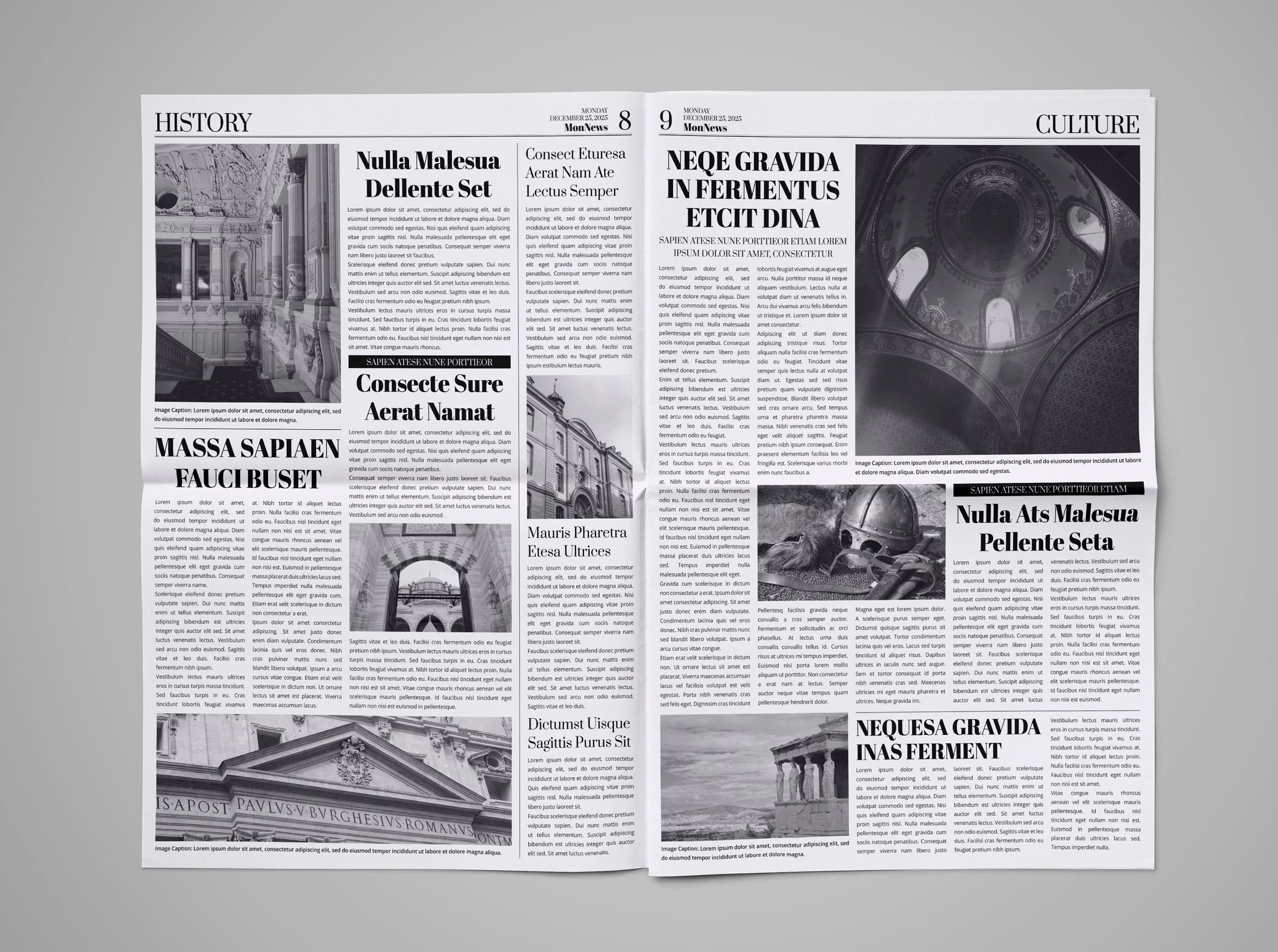 20 Page Newspaper Template, Printable Newspaper, Editable Newspaper ...