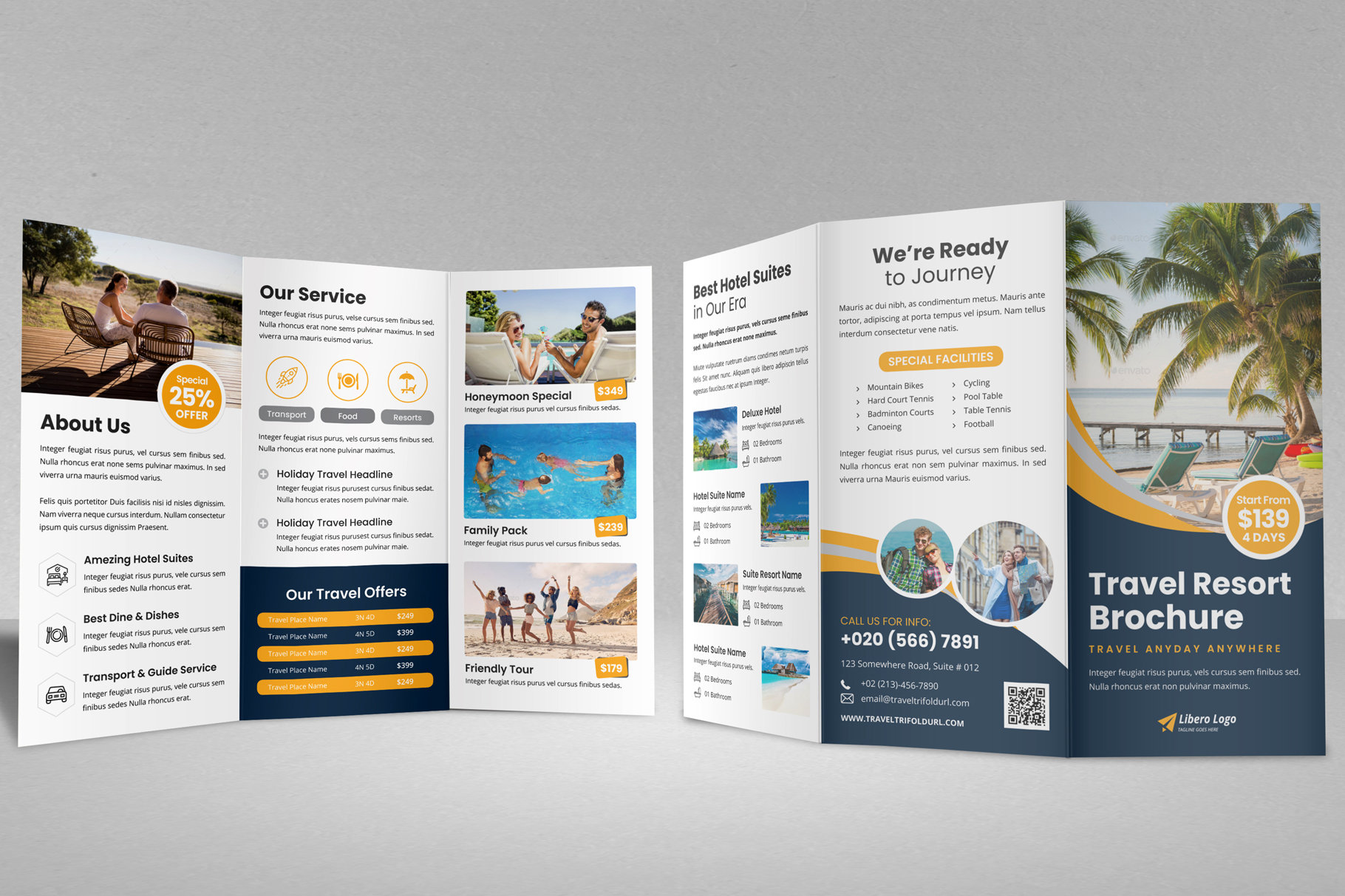 Reisbrochure Ontwerp Reizen Trifold Vakantie brochure - Etsy Nederland