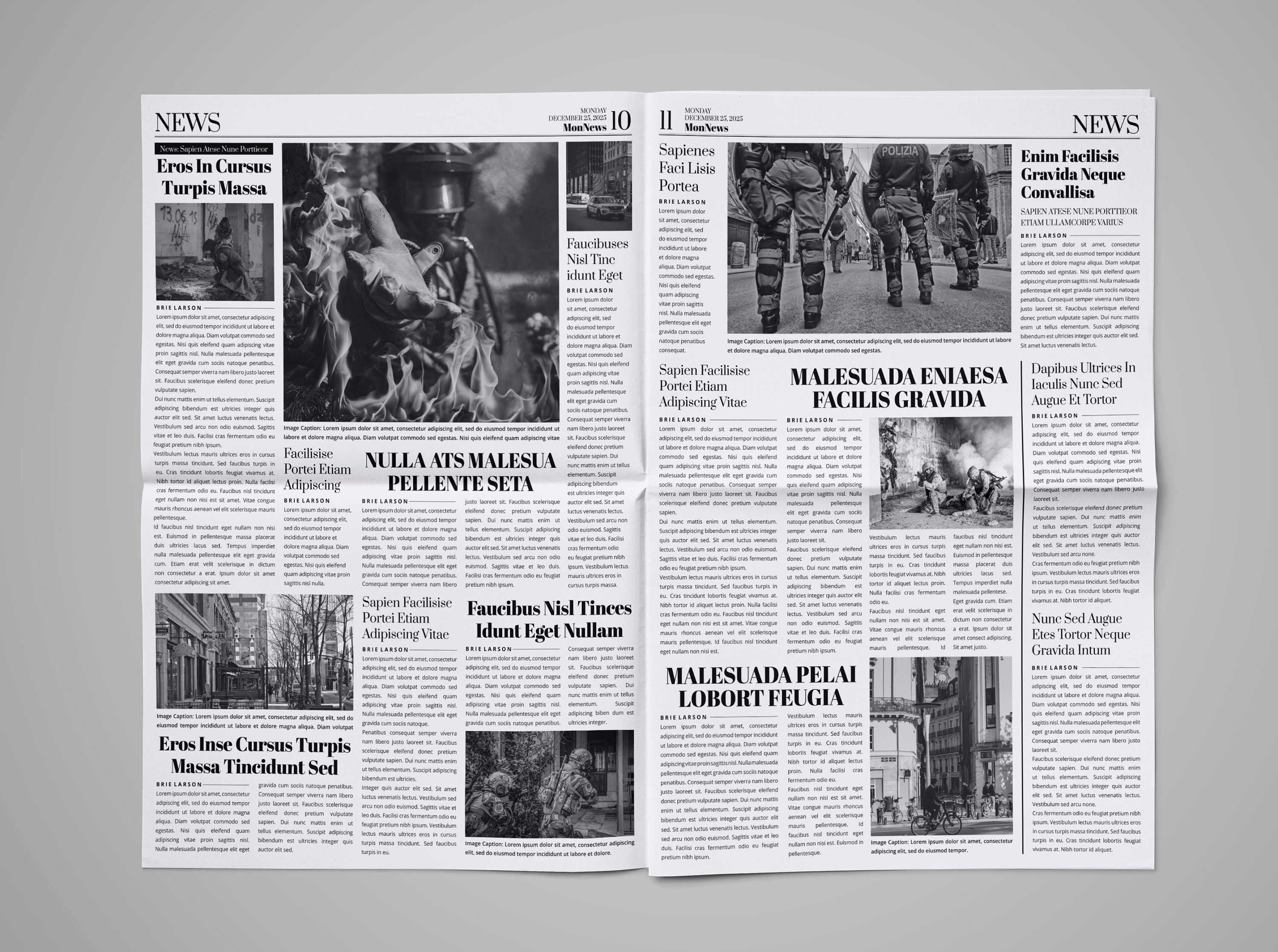 20 Page Newspaper Template, Printable Newspaper, Editable Newspaper ...