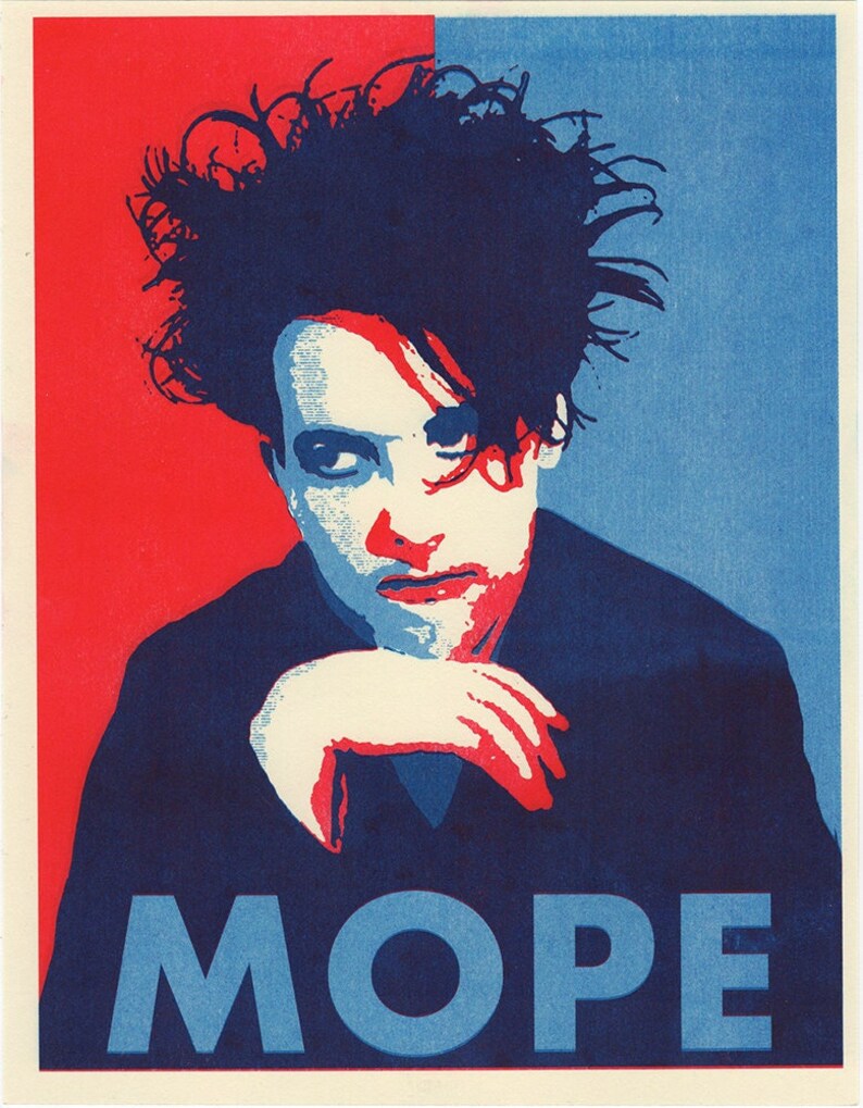 MOPE Robert Smith Risograph Print - Etsy