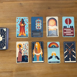 Simple Earth Tarot Deck - Original Artwork Illustrated Tarot Deck With ...