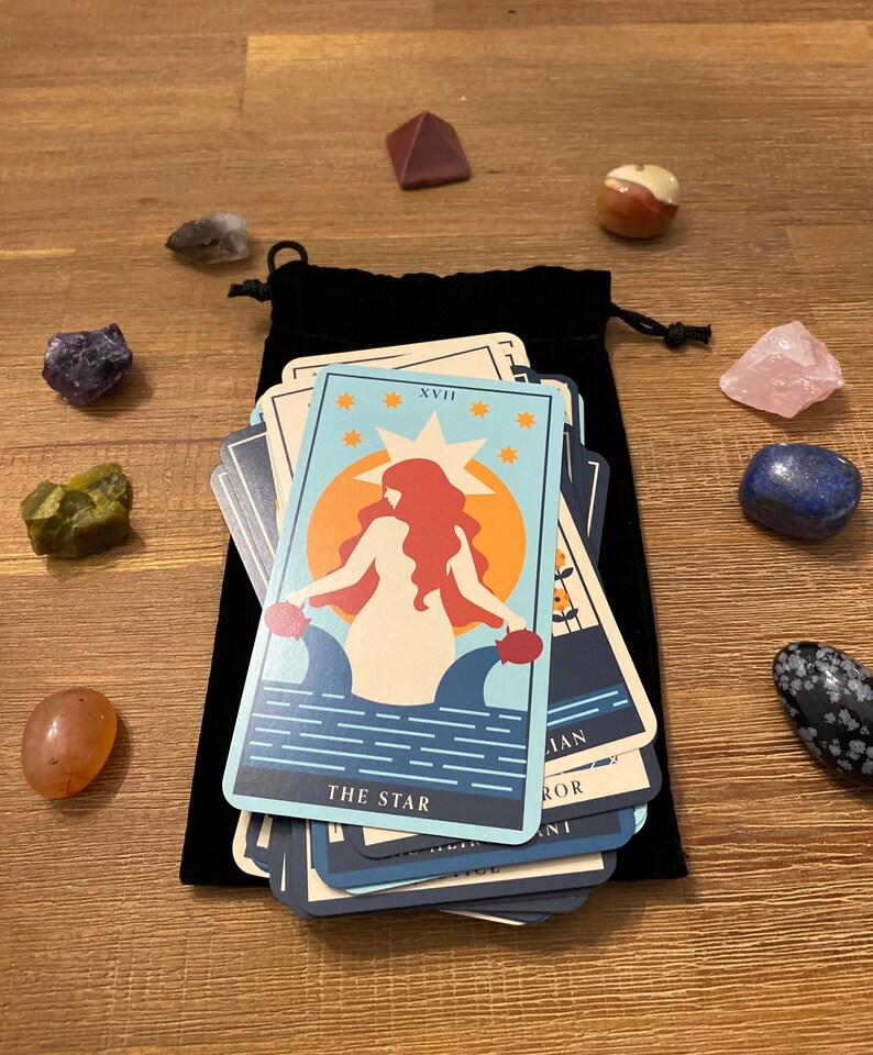 Simple Earth Tarot Deck - Original Artwork Illustrated Tarot Deck With ...