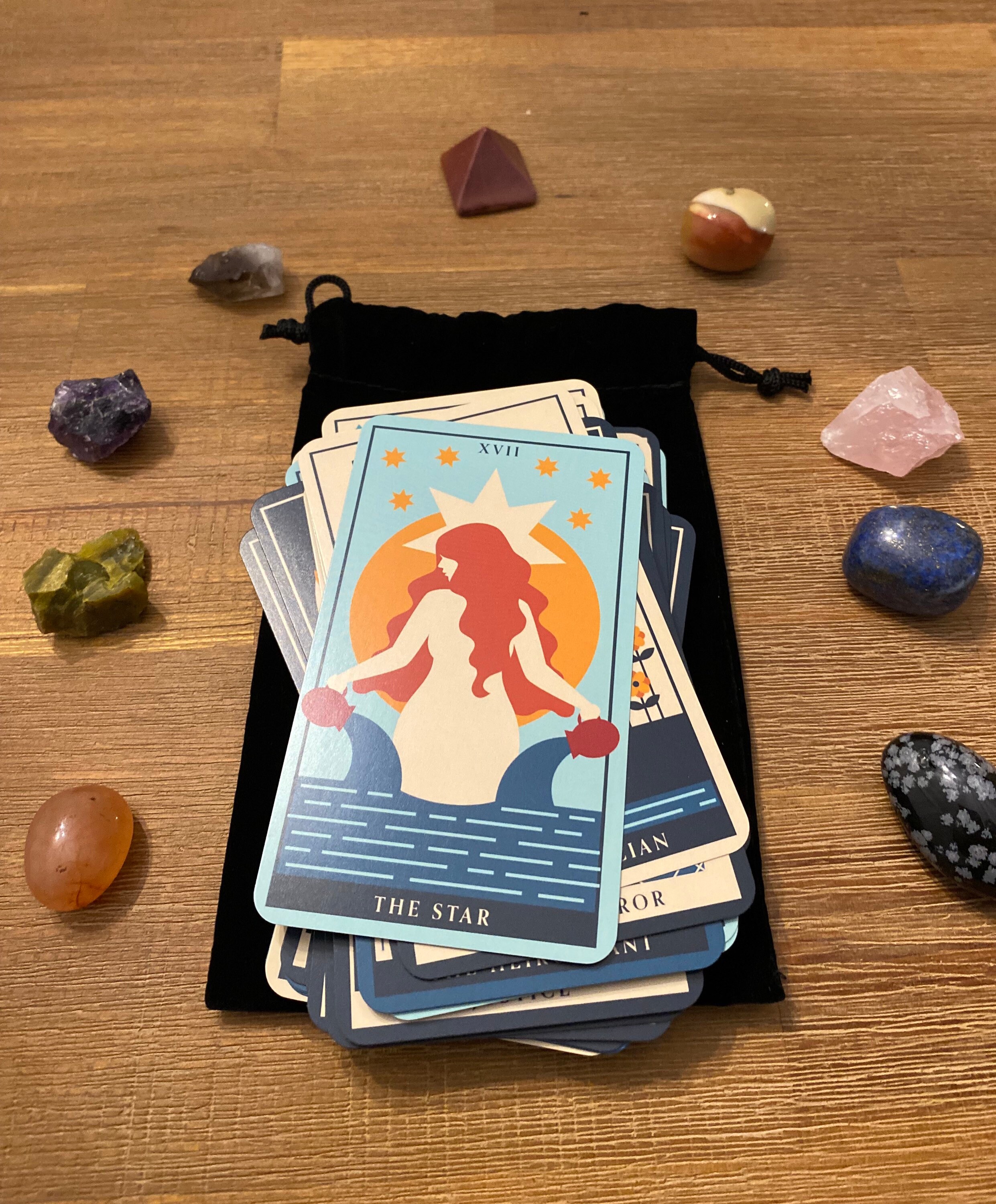 Simple Earth Tarot Deck - Original Artwork Illustrated Tarot Deck With Card Meanings and Sample ...