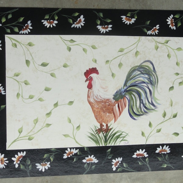 Hand Painted Rug - Etsy