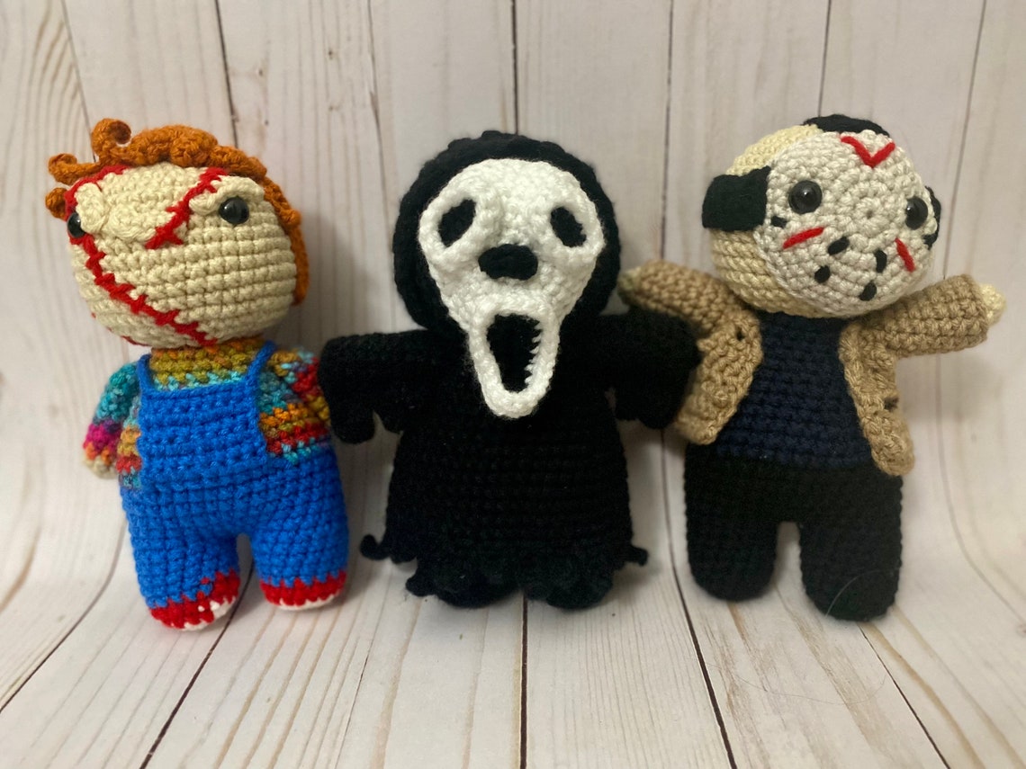 Classic Horror Movie Character Crochet Dolls | Etsy