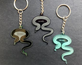 Snake keychain | Etsy