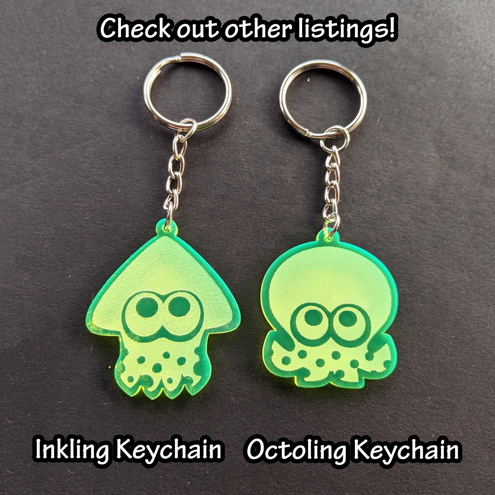Splatoon Inkling Keychain Charm or Necklace Splatoon | Etsy