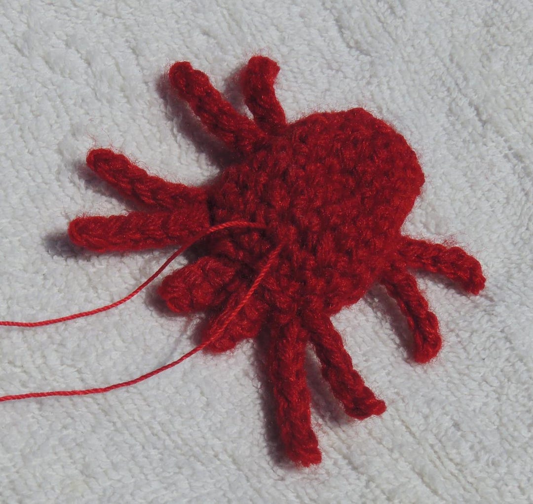 Red Velvet Spider Ornament - Etsy