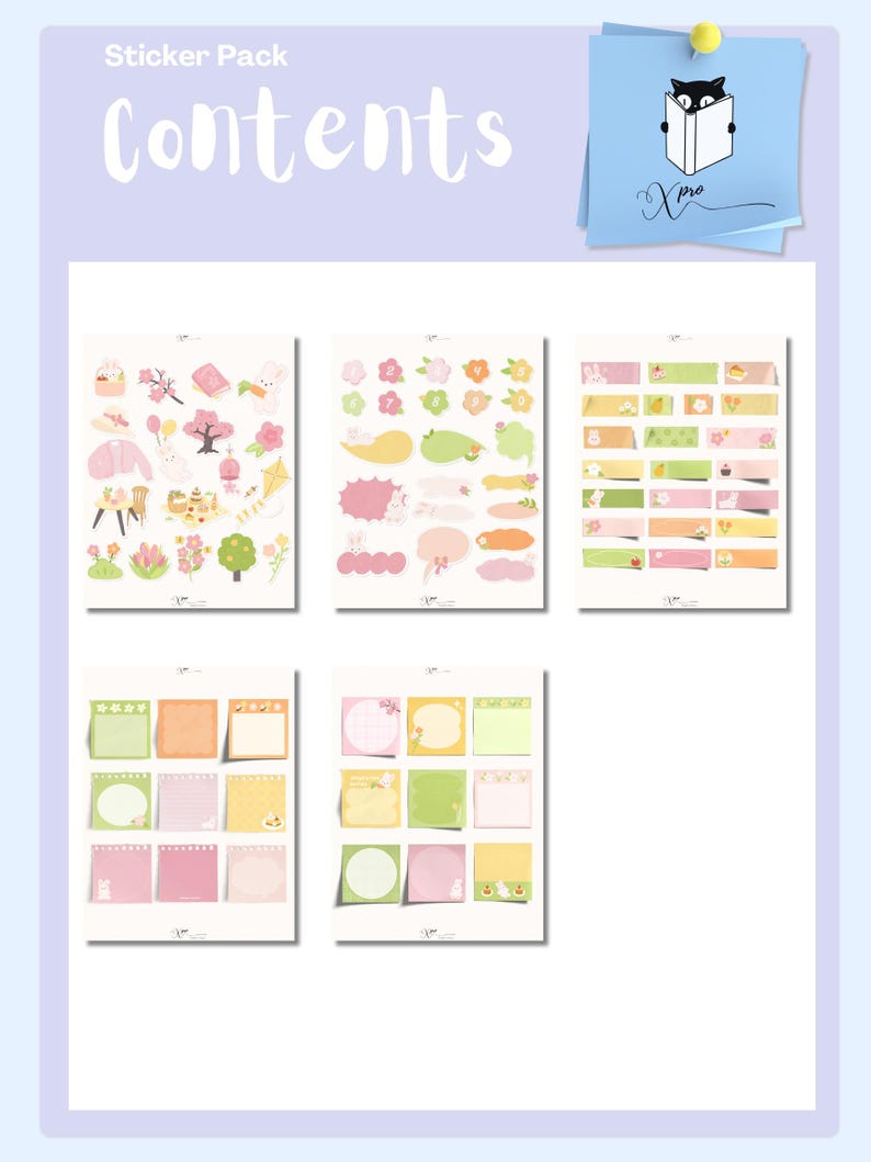 Spring Digital Stickers: Watercolor Clipart for Goodnotes (digital ...