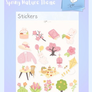 Spring Digital Stickers: Watercolor Clipart for Goodnotes (digital ...