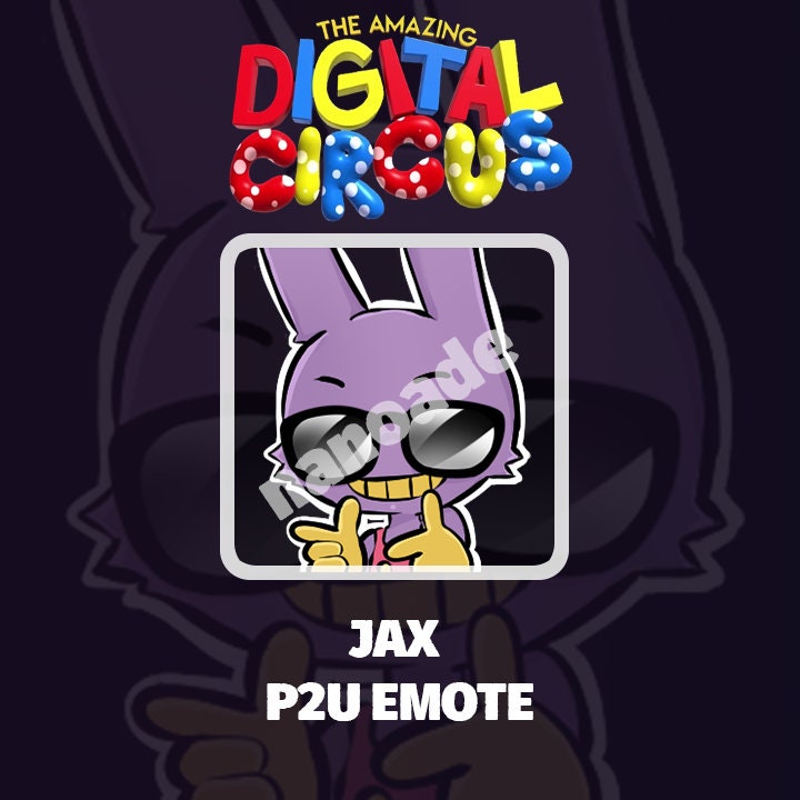 The Amazing Digital Circus Jax Sunglasses Emote P2U Twitch and Discord ...