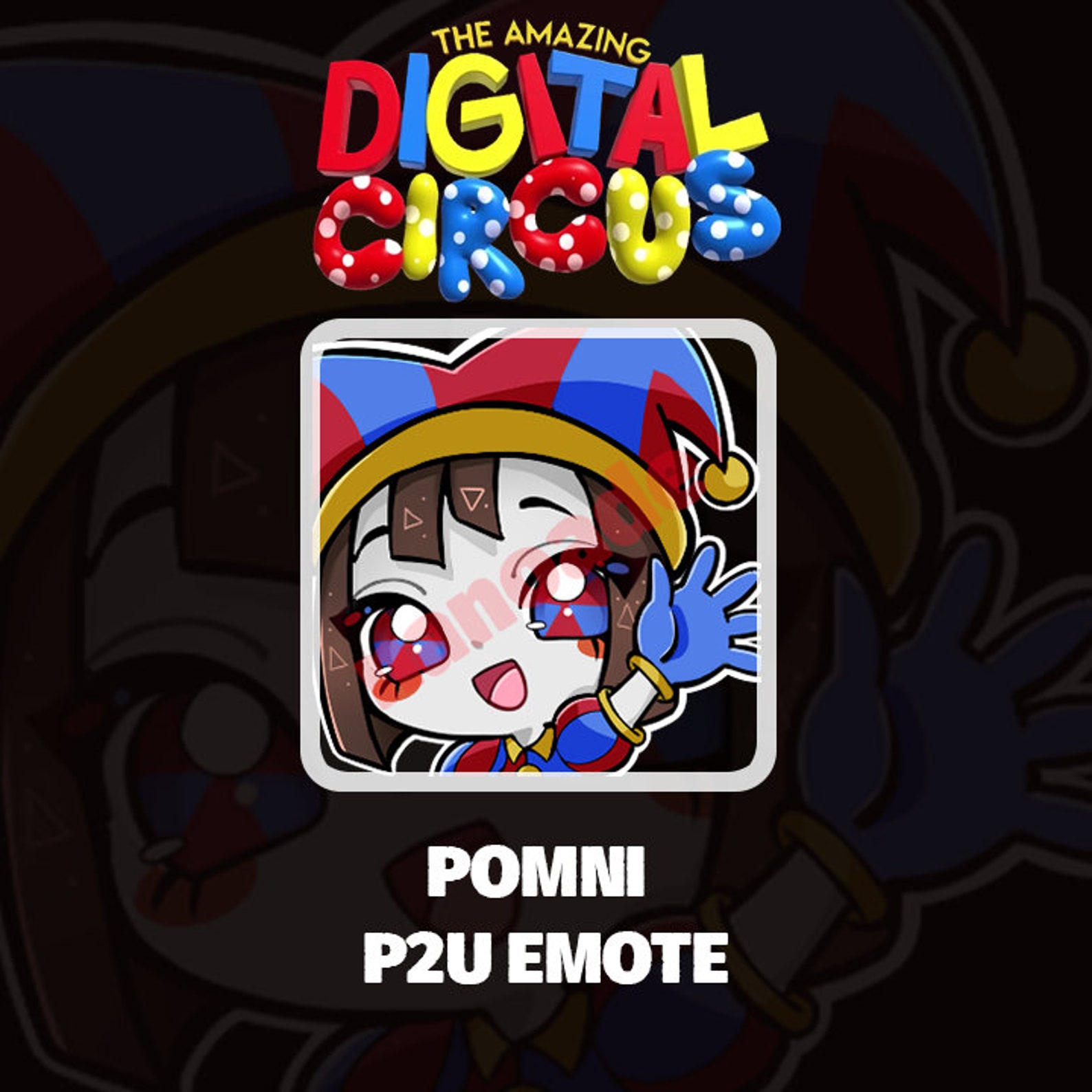 The Amazing Digital Circus - Pomni Wave Emote - P2U Twitch and Discord ...