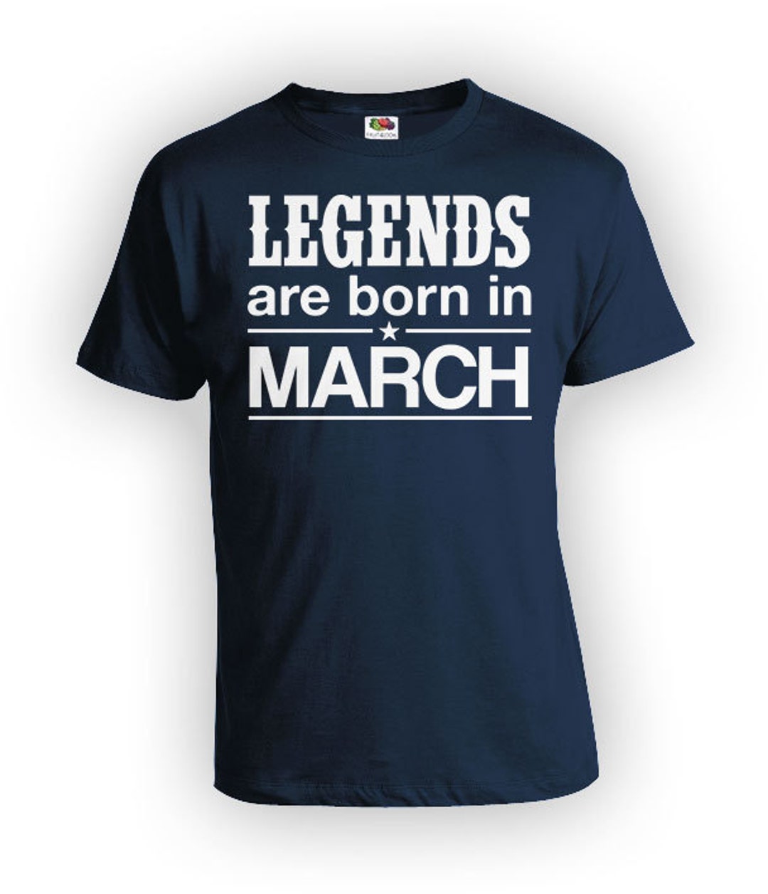 Custom Birthday Gifts for Men March Birthday T Shirt Bday Tshirt ...