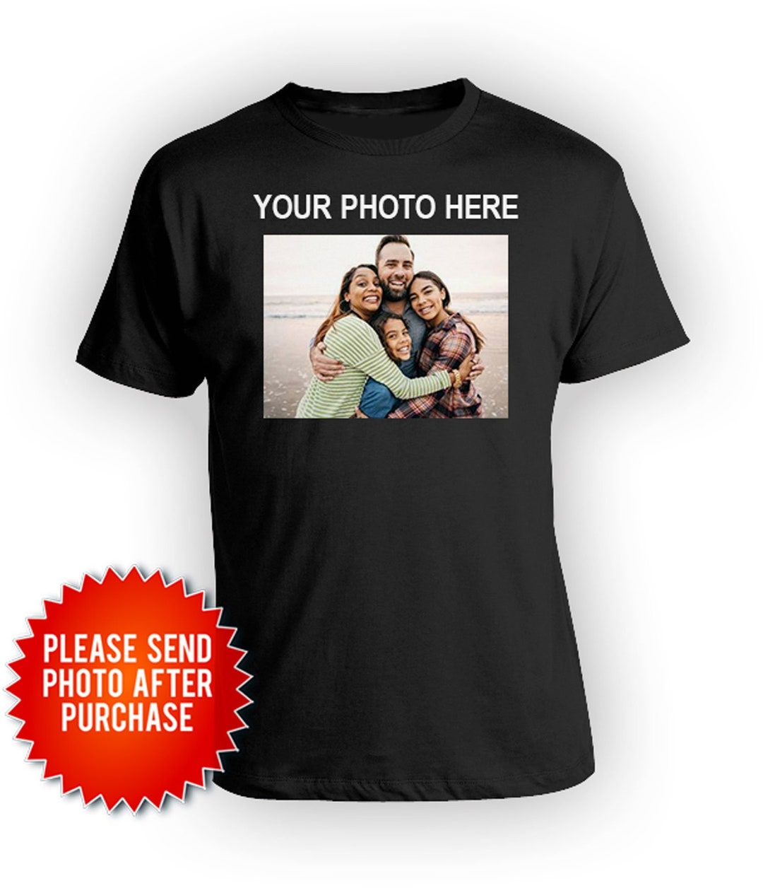 Mens Plus Size Shirt Big and Tall T Shirt Custom Photo Tshirt ...