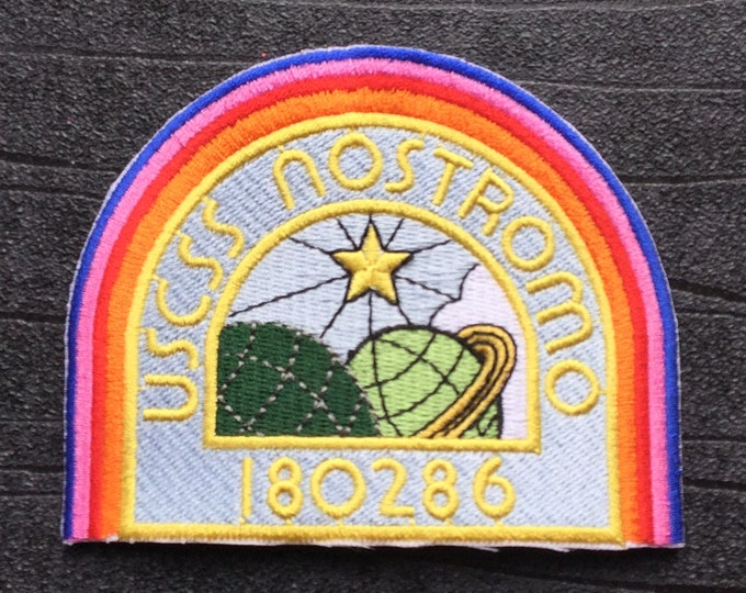 Alien USCSS Nostromo Embroidered Iron on Patch. Size 100mm X 80mm. - Etsy