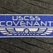 Alien Covenant USCSS Covenant Iron on Patch Colour in Blue (95mm X 37mm ...