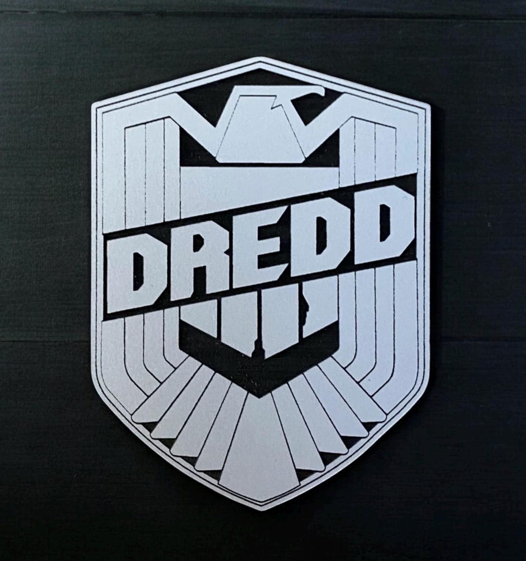 Personalised Dredd Badge Inspired Sign, Fridge Magnet or Decal Made ...