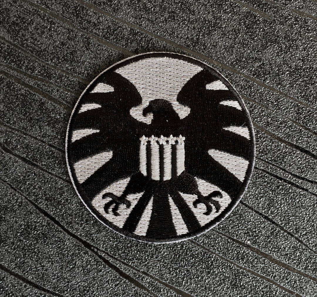 Avengers S.H.I.E.L.D Captain Marvel SHIELD Embroidered Iron on - Etsy UK