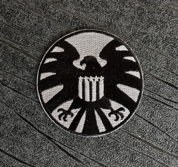 Avengers S.H.I.E.L.D Captain Marvel SHIELD Embroidered Iron on | Etsy