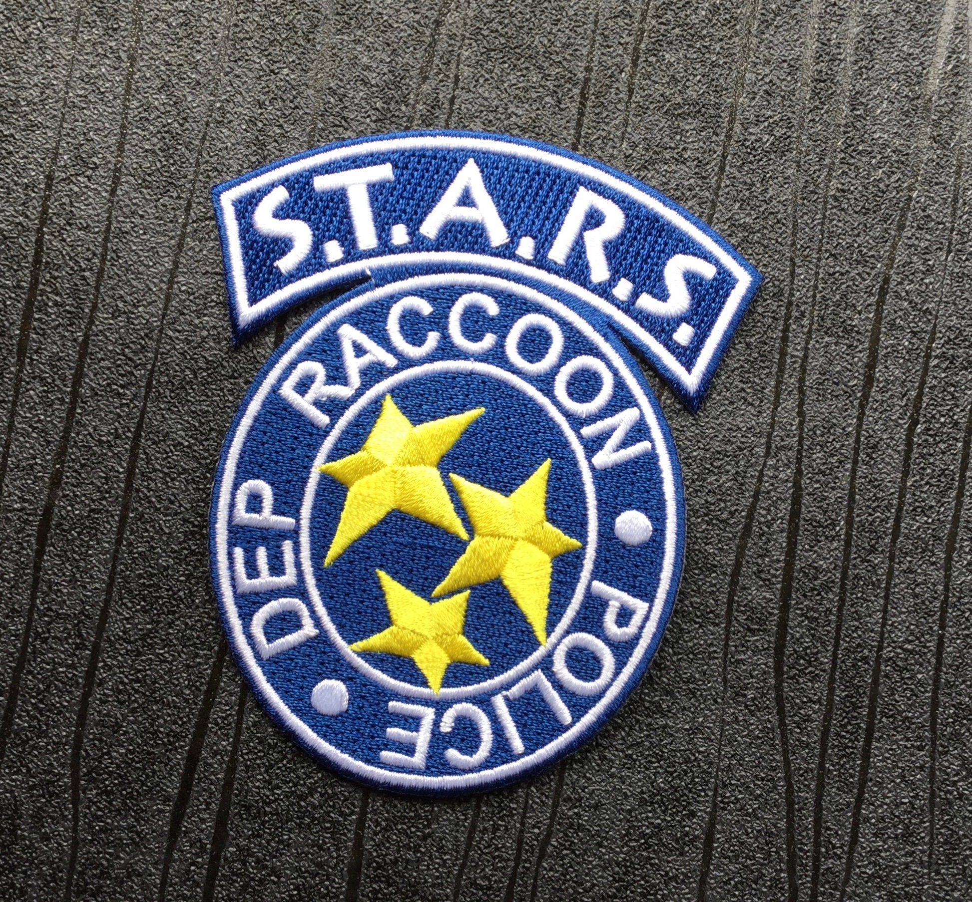 S.T.A.R.S. Raccoon City R.P.D. Iron on Embroidered Patch in Colour Blue ...