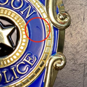 Raccoon City R.P.D. Red Banner Metal Costume/cosplay Badge (66mm X 63mm ...