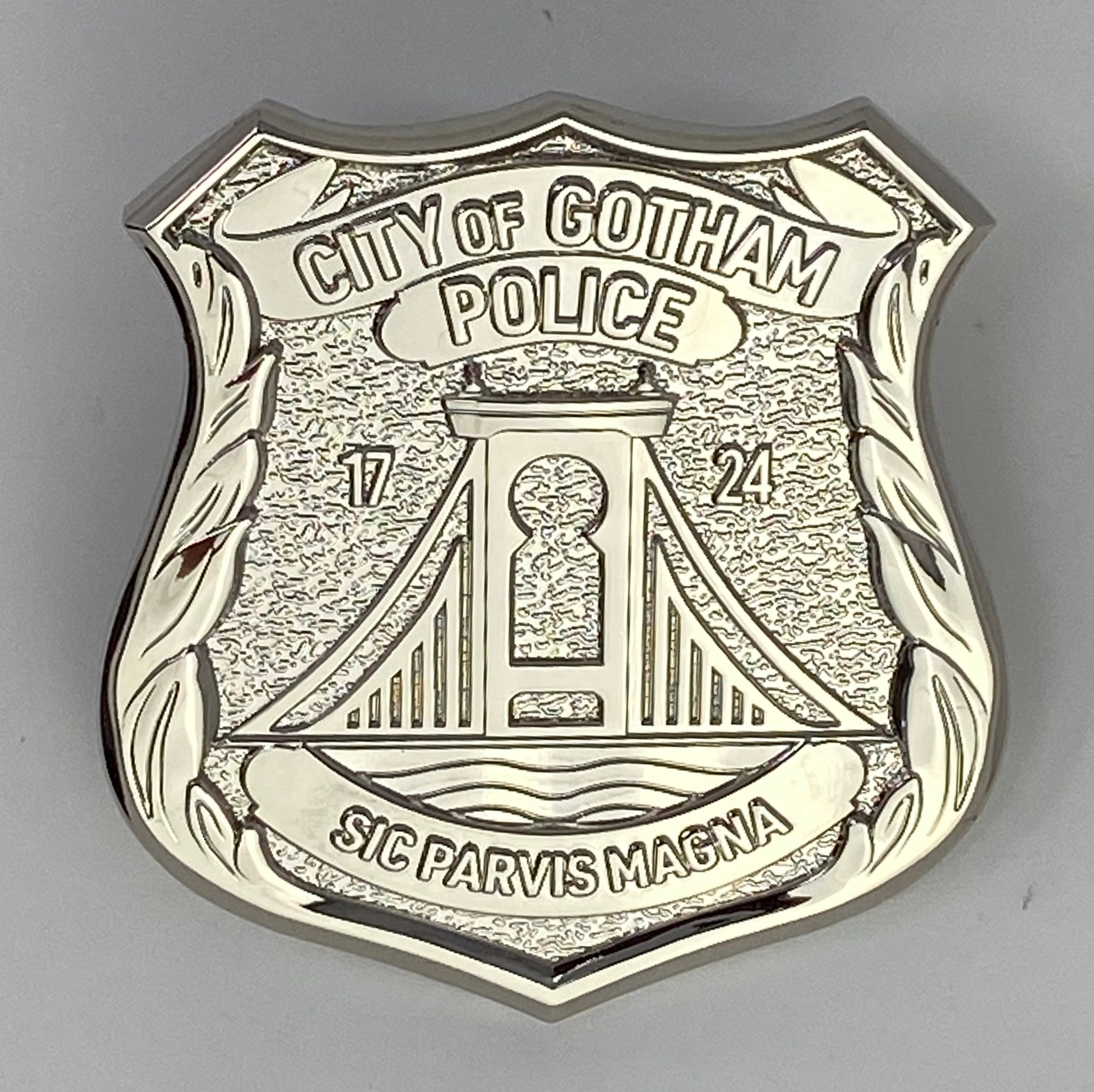 GCPD City of Gotham Metal Costume/cosplay Badge With Vertical - Etsy UK