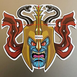 Mumm-ra Evil Bad Guy Villain Fun Cartoon Sticker. Waterproof and UV ...