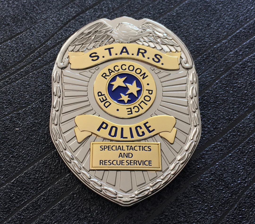 S.T.A.R.S. Raccoon City R.P.D. Metal Costume/cosplay Badge (75mm X 55mm ...
