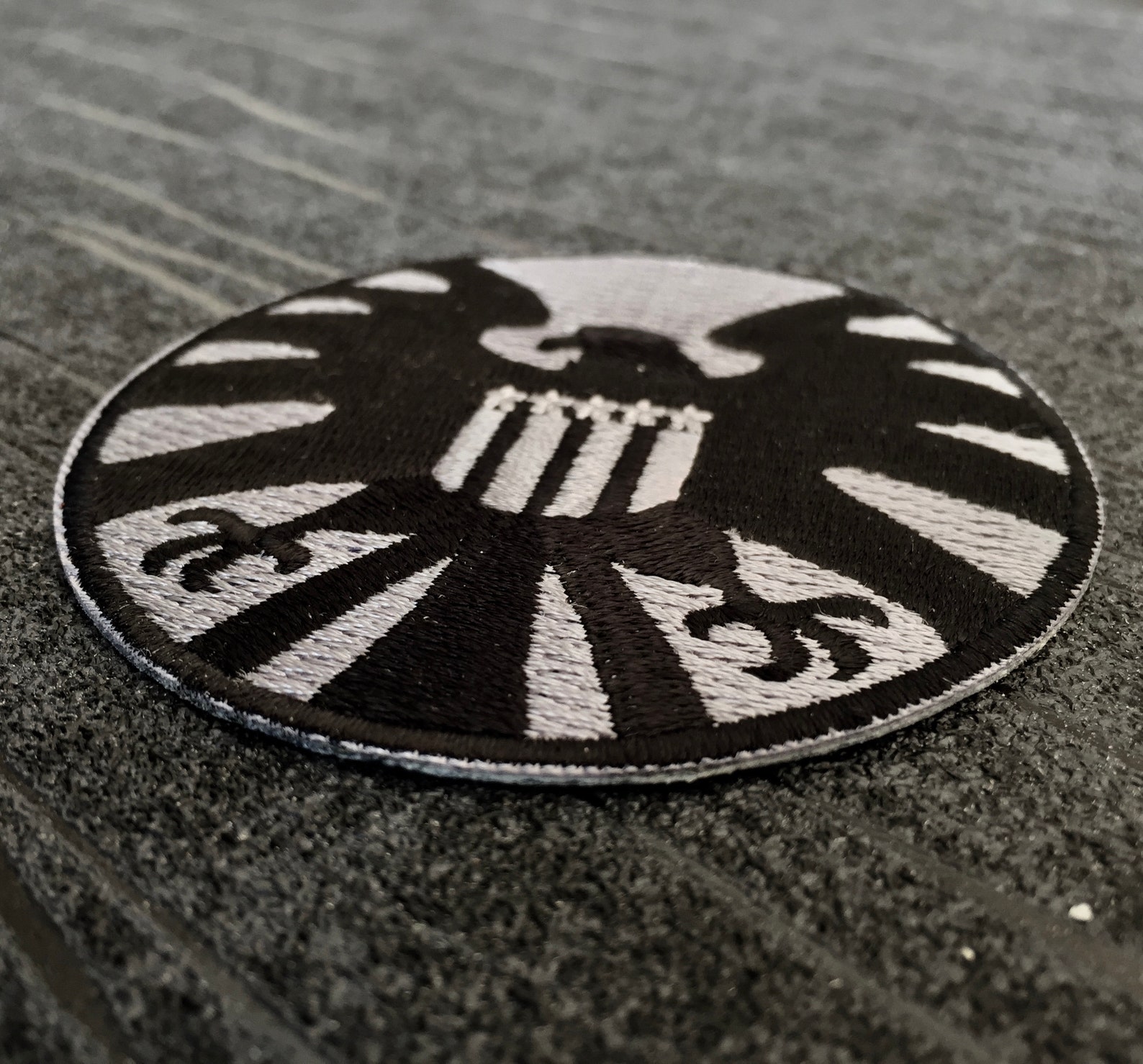 Avengers S.H.I.E.L.D Captain Marvel SHIELD Embroidered Iron on - Etsy UK