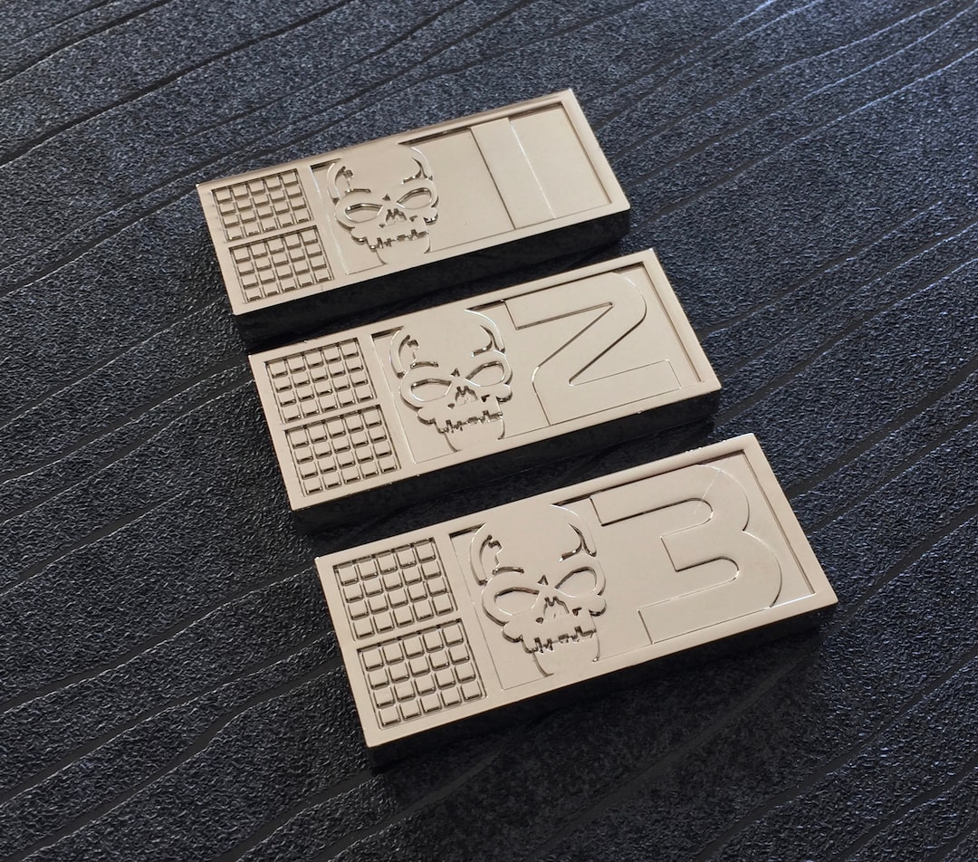 Rogue Trooper Inspired Metal Biochip Set of 3 (helm, Gunnar and Bagman ...