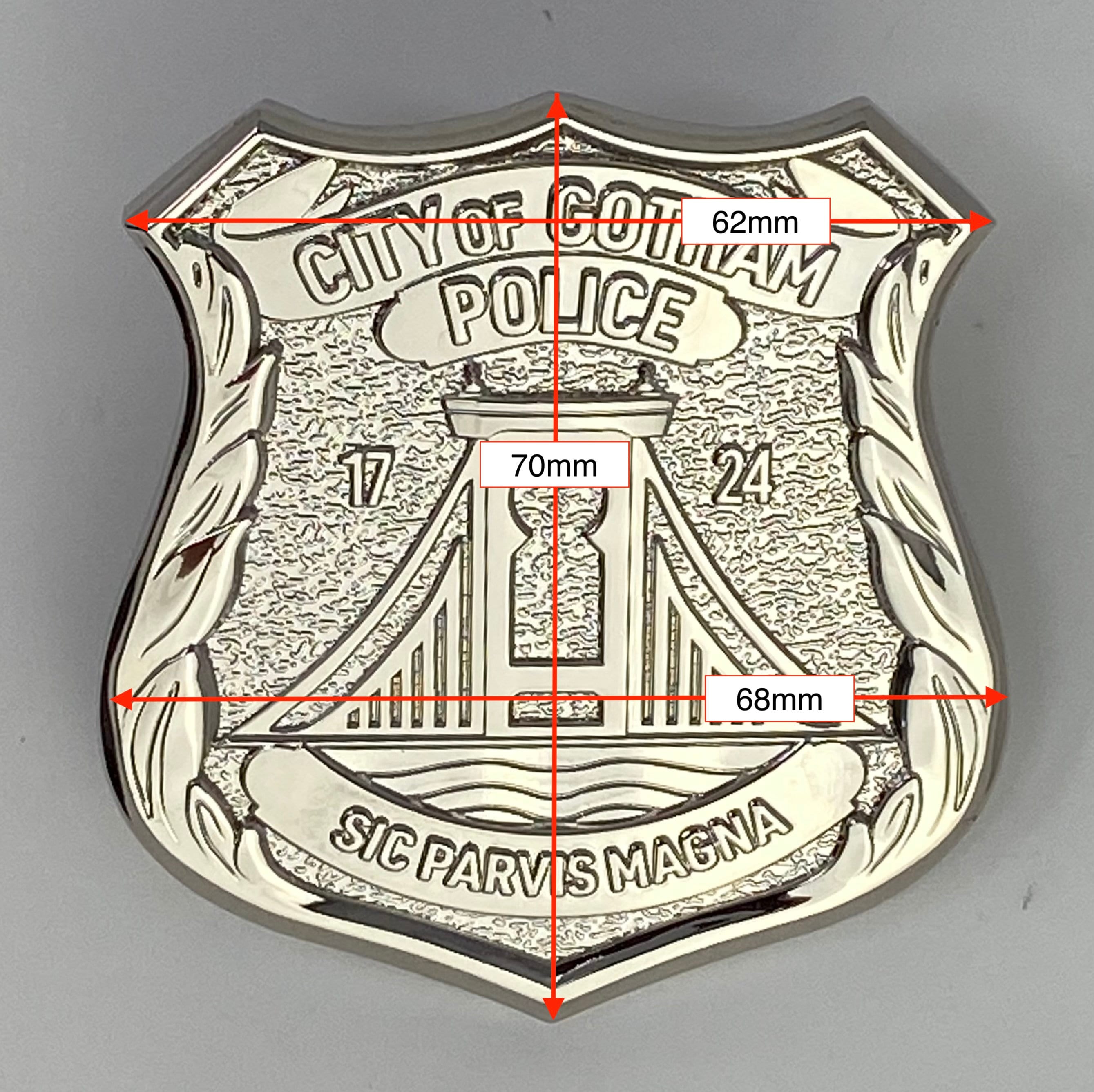 GCPD City of Gotham Metal Costume/cosplay Badge With Vertical - Etsy