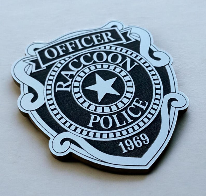 Raccoon City R.P.D. Badge Logo Sign. Made From Acrylic: Magnet or Decal ...