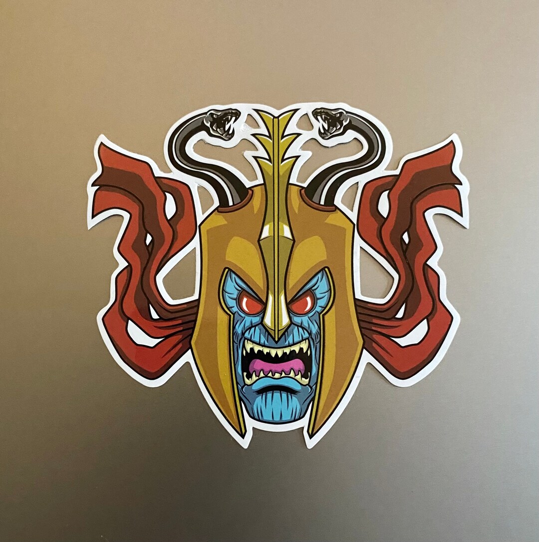 Mumm-ra Evil Bad Guy Villain Fun Cartoon Sticker. Waterproof and UV ...