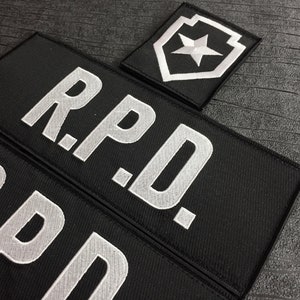 Raccoon City R.P.D. Tactical Vest Patches 3 Pack Combo Set Hook and ...