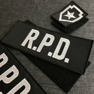Raccoon City R.P.D. Tactical Vest Patches 3 Pack Combo Set Hook and ...