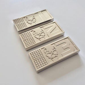 Rogue Trooper Inspired Metal Biochip Set of 3 (helm, Gunnar and Bagman ...