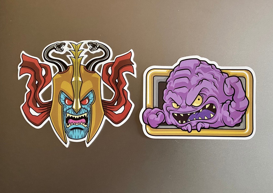 Evil Bad Guy Villains Mumm Ra and Krang Fun Cartoon Sticker 2 - Etsy
