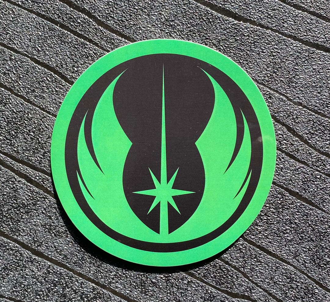 Jedi Order Sticker Waterproof and UV Resistant PVC Sticker Colour Green ...