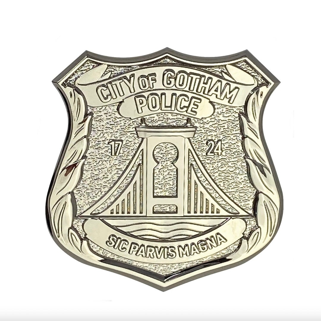 GCPD City of Gotham Metal Costume/cosplay Badge With Vertical - Etsy