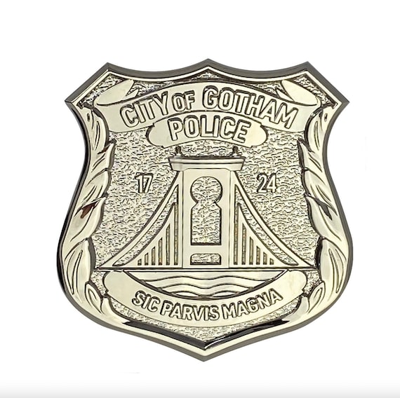 Placa De Policia De Ciudad Gotica Bruce Gotham City Police Department