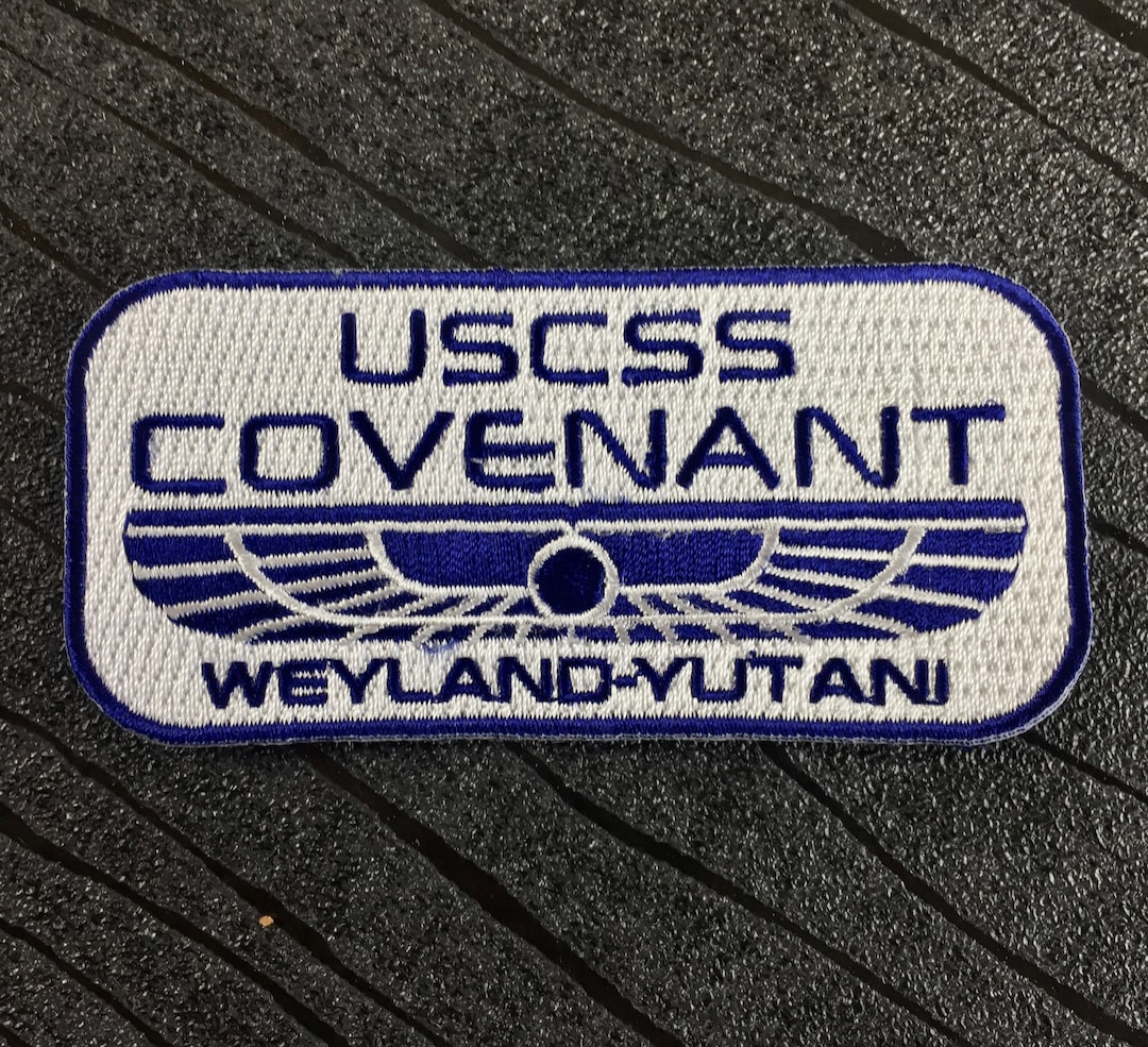 Alien Covenant USCSS Weyland Yutani Embroidered Iron on Patch in White ...
