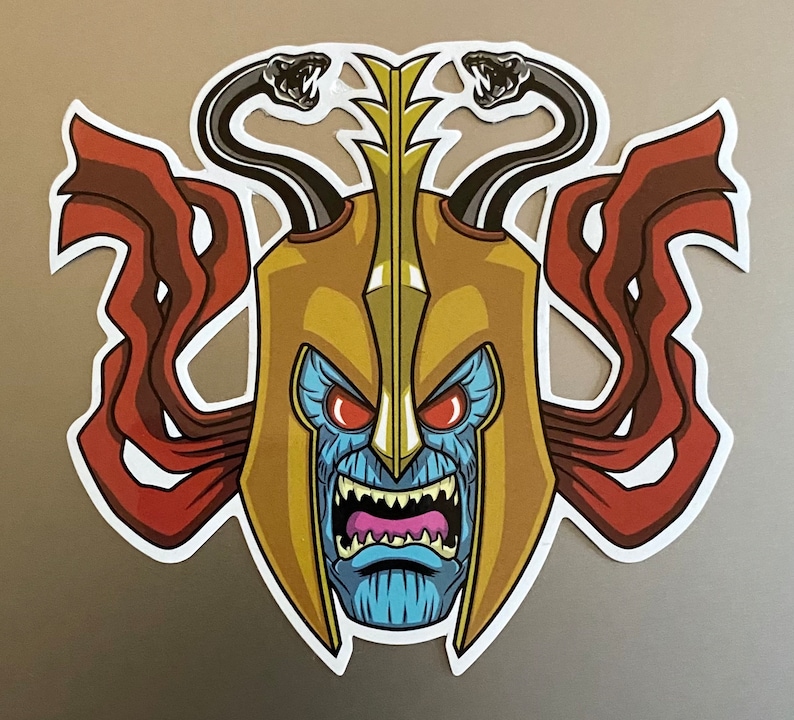 Mumm-ra Evil Bad Guy Villain Fun Cartoon Sticker. Waterproof - Etsy