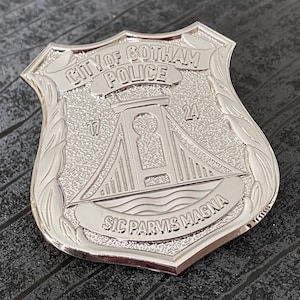 GCPD City of Gotham Metal Costume/cosplay Badge With Vertical Pin ...