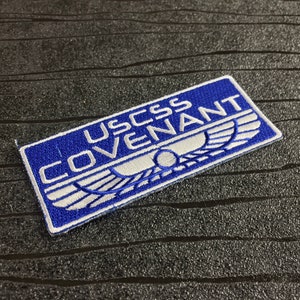 Alien Covenant USCSS Covenant Iron on Patch Colour in Blue (95mm X 37mm ...
