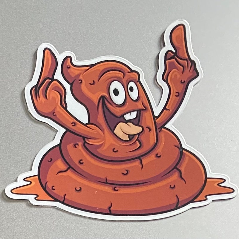 Poop Emoji Car Sticker - Etsy UK
